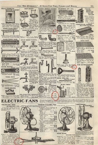 Emerson Brass 26648 Electric Fan, Circa 1920